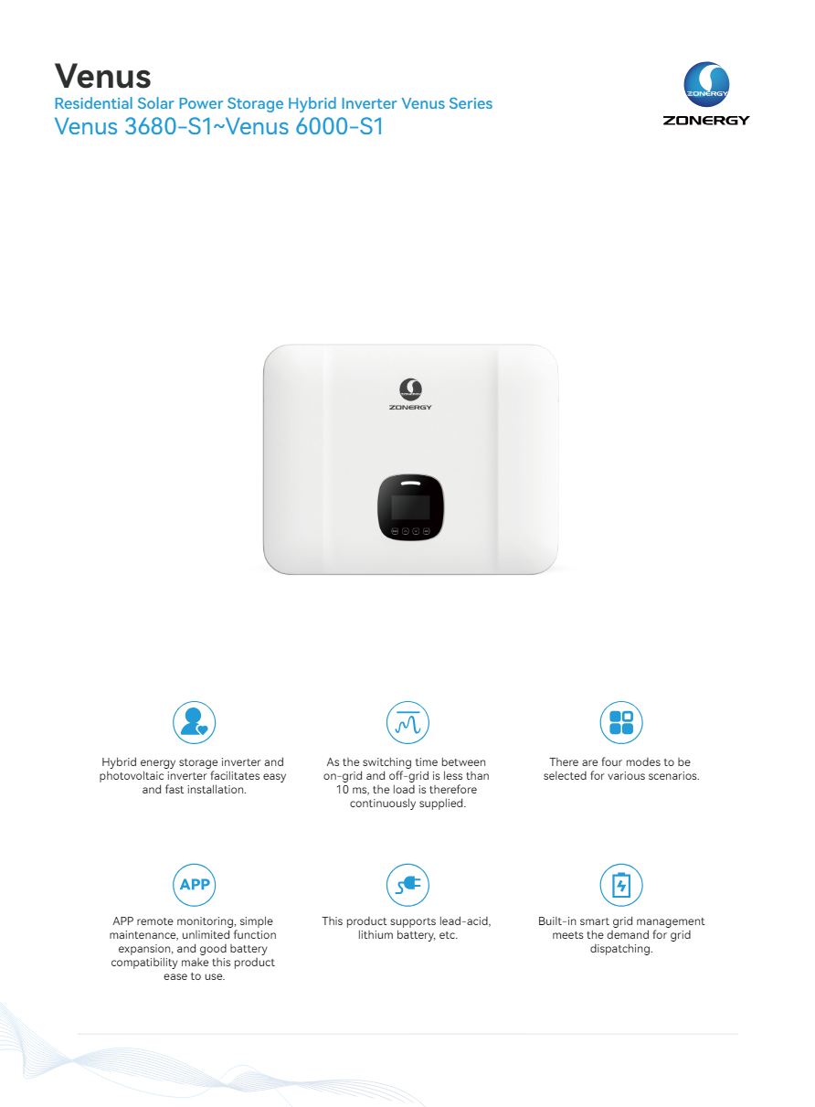 INVERTER IBRIDO VENUS Inverter per impianto fotovoltaico By Rossato S.p.A.