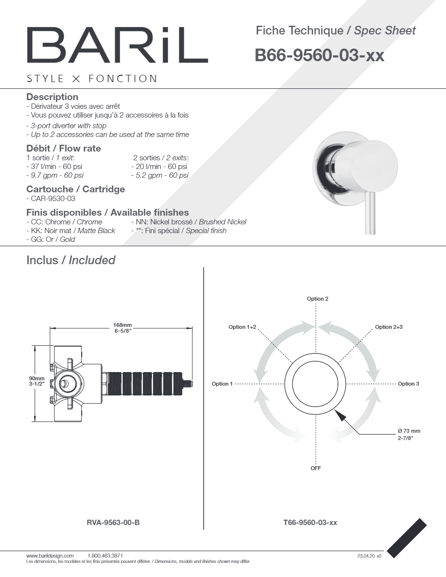 ZIP B66 Diverter By BARIL
