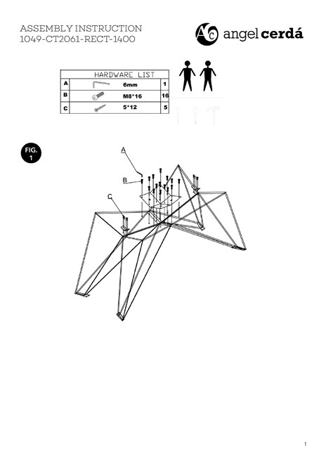 1049 | Tavolo Collezione Urban Deco By Angel Cerdá