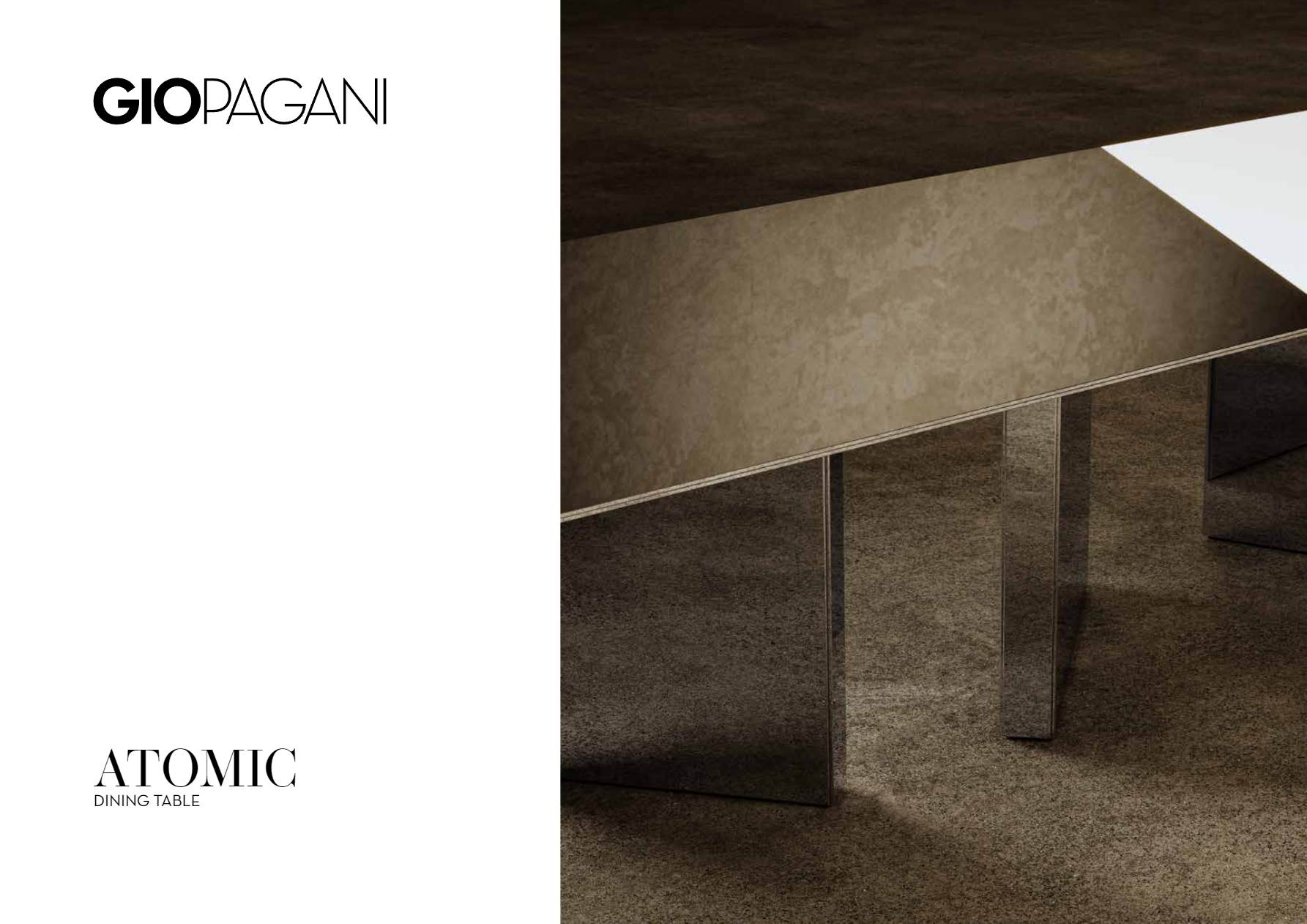 ATOMIC Mesa retangular de vidro By GIOPAGANI | design Gio Pagani