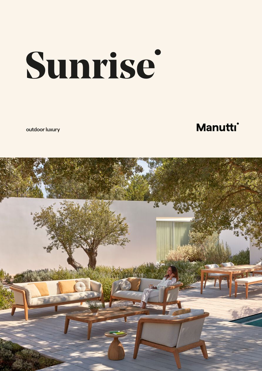 SUNRISE Fabric garden sofa By MANUTTI
