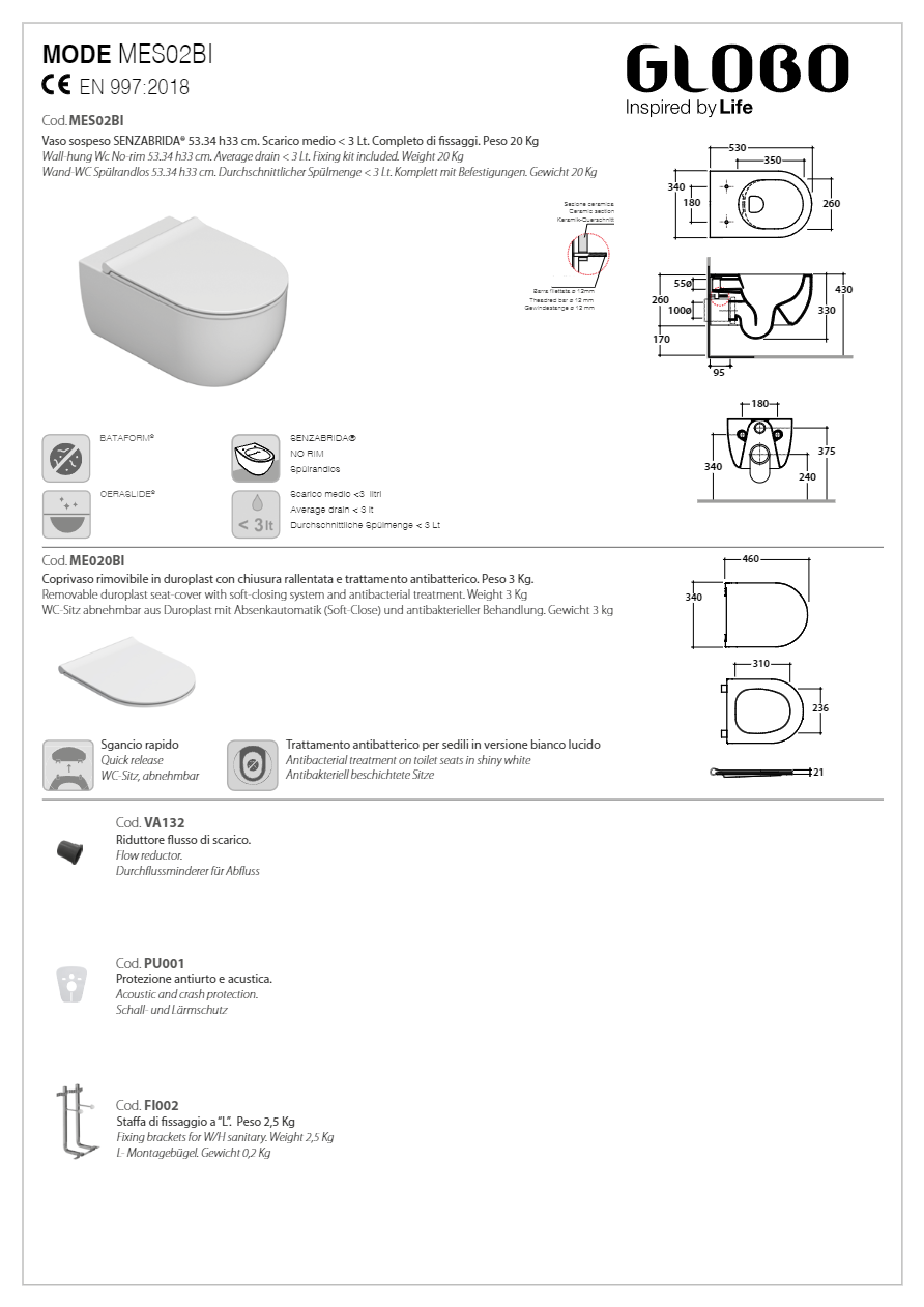 MODE Toilet By Ceramica Globo
