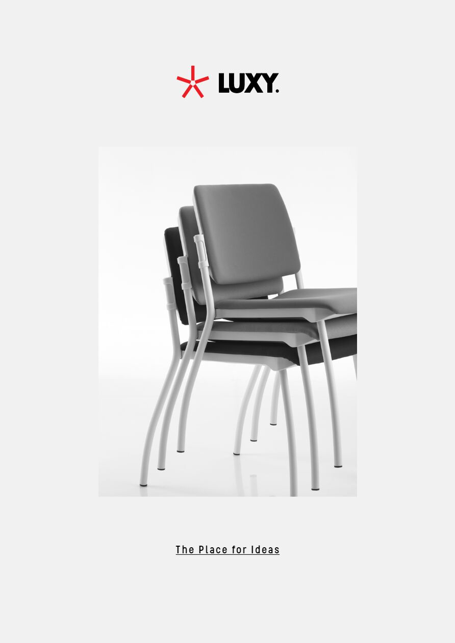 ESSENZIALE Upholstered stackable chair By Luxy
