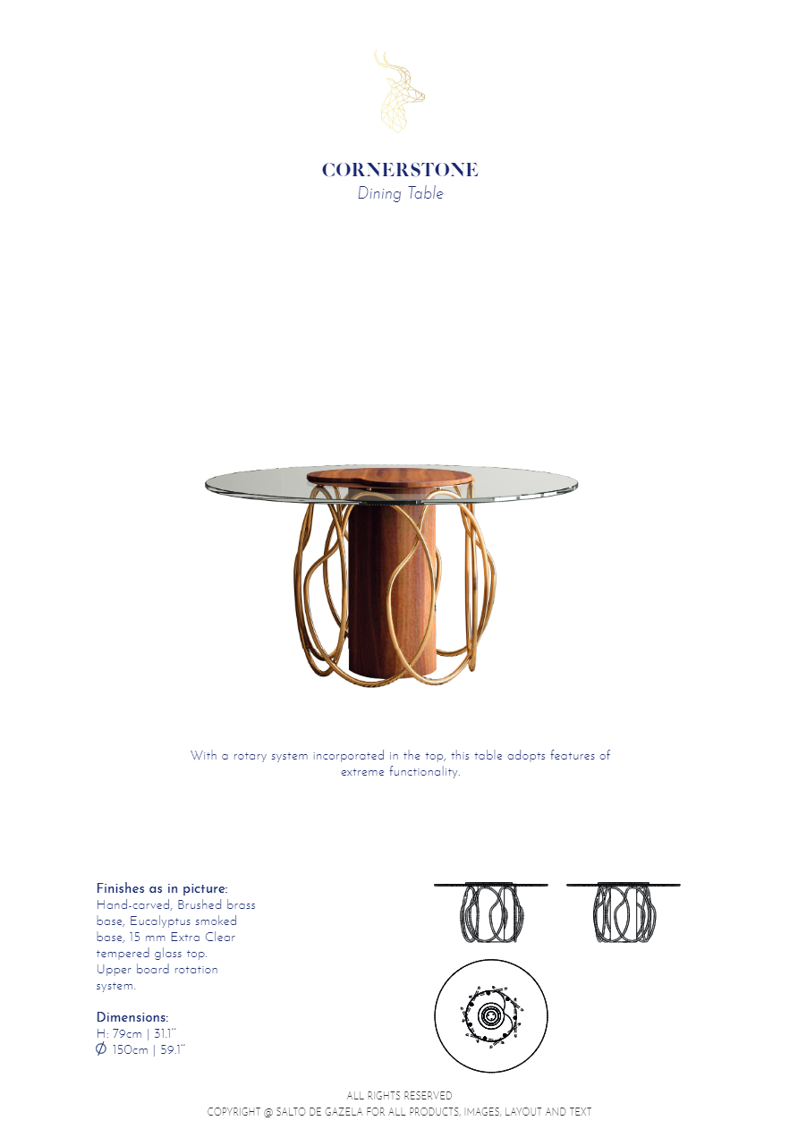 CORNERSTONE Table By Salto de Gazela