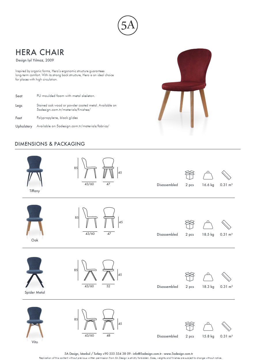 HERA TIFFANY Chair By 5A Design