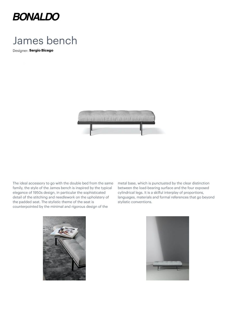 JAMES BENCH Banco By Bonaldo