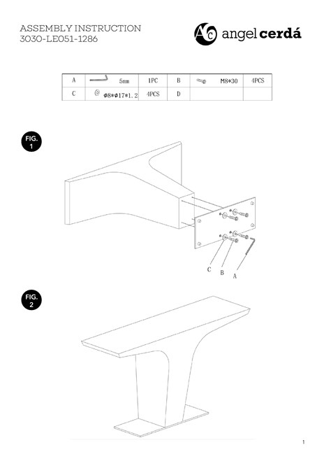 3030 console table By Angel Cerdá