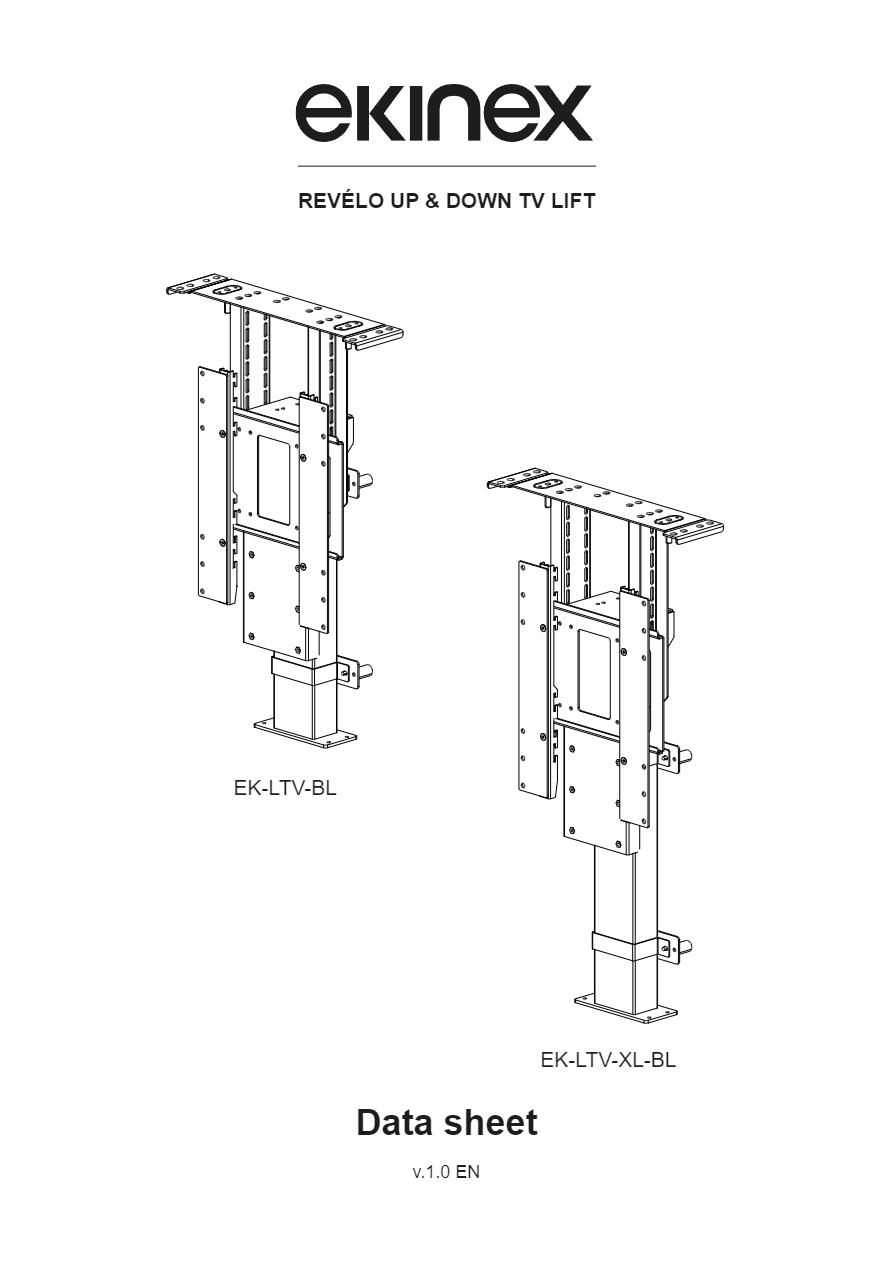 REVÉLO Up & Down Lift TV Stand By EKINEX