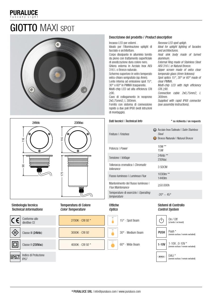 GIOTTO MAXI Segnapasso By PURALUCE
