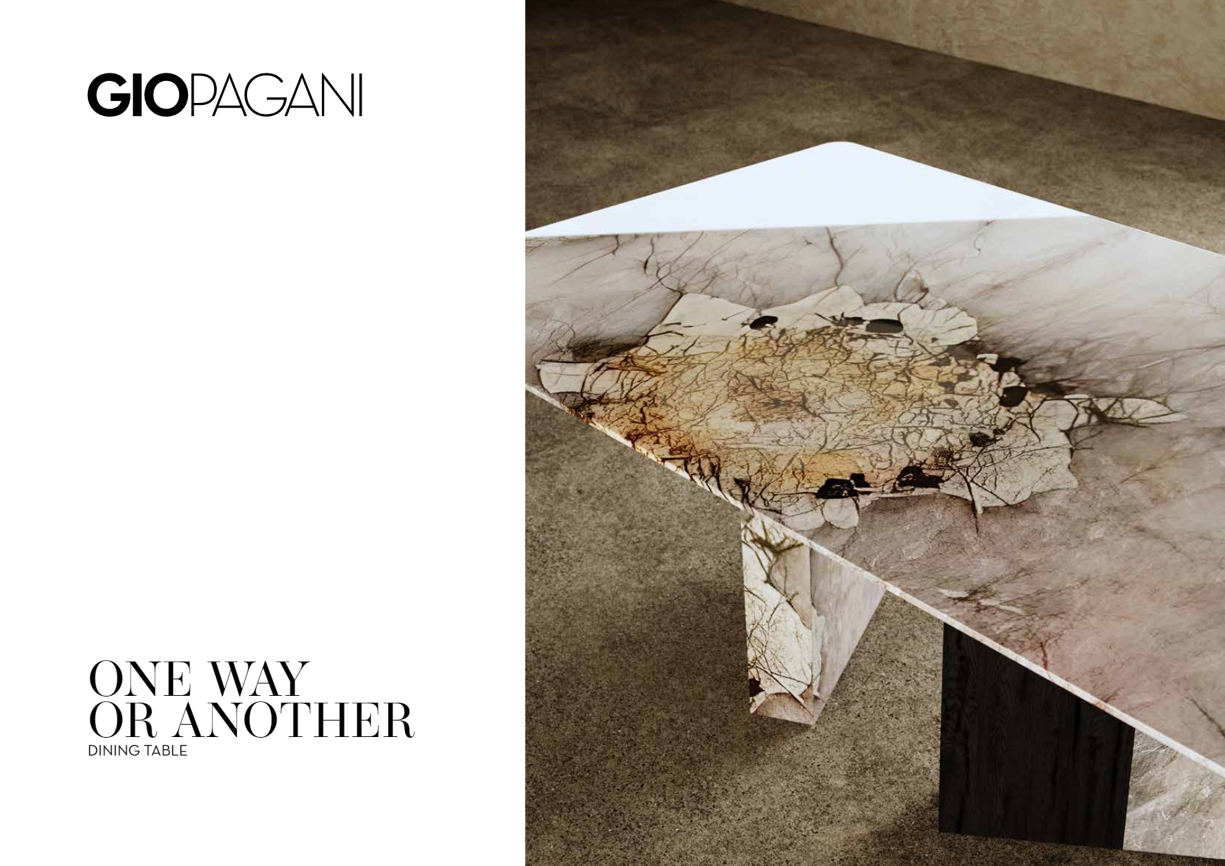 ONE WAY OR ANOTHER Rectangular marble table By GIOPAGANI | design Gio ...
