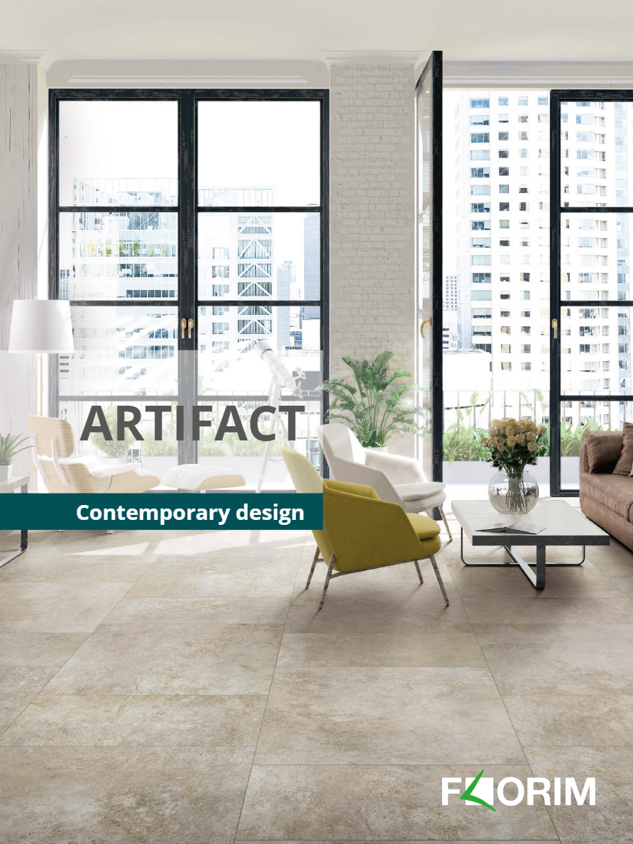 ARTIFACT Glazed porcelain stoneware wall/floor tiles with concrete effect By Florim Ceramiche