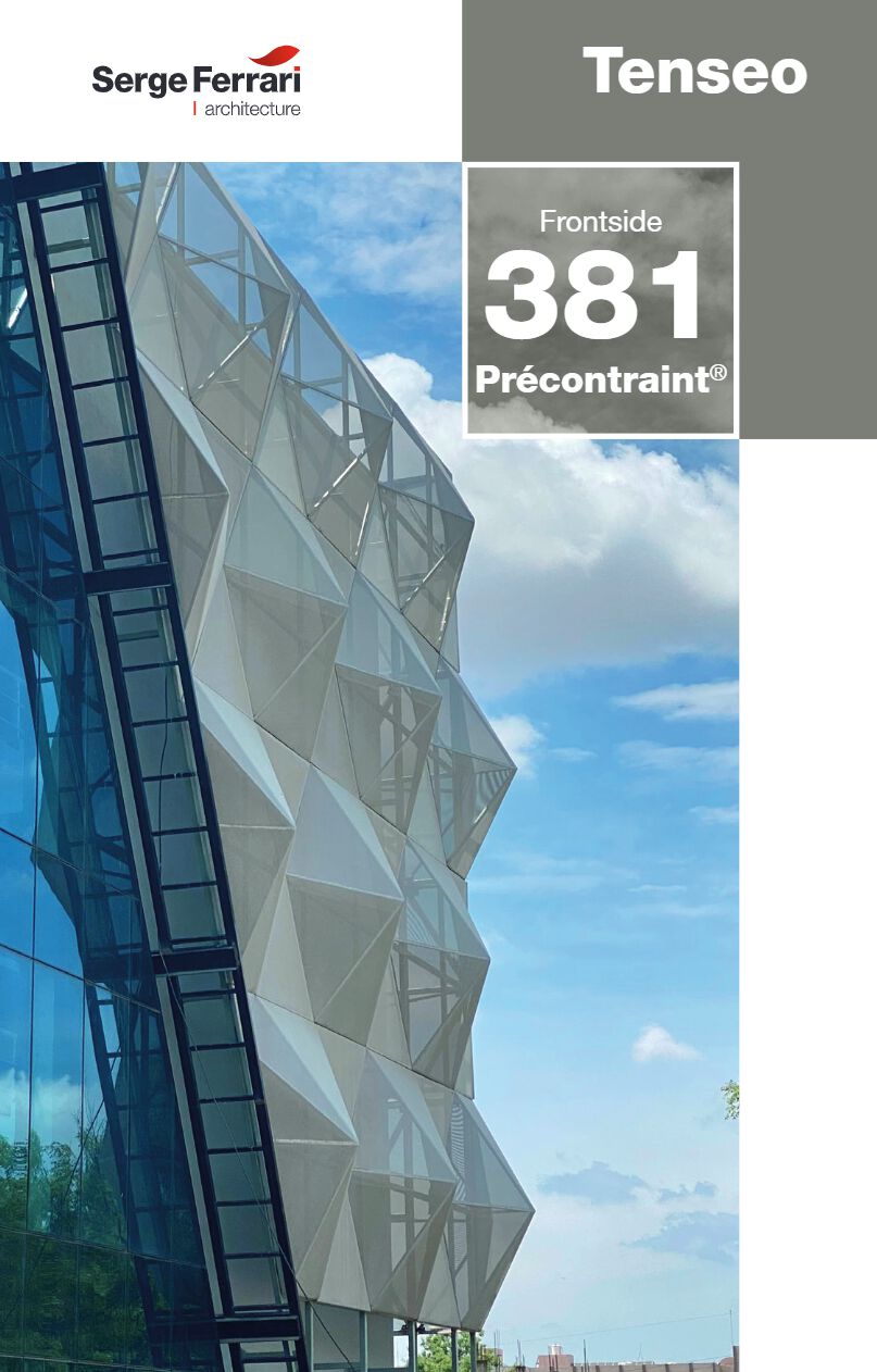 TENSEO FRONTSIDE 381 Fachada têxtil By SERGE FERRARI