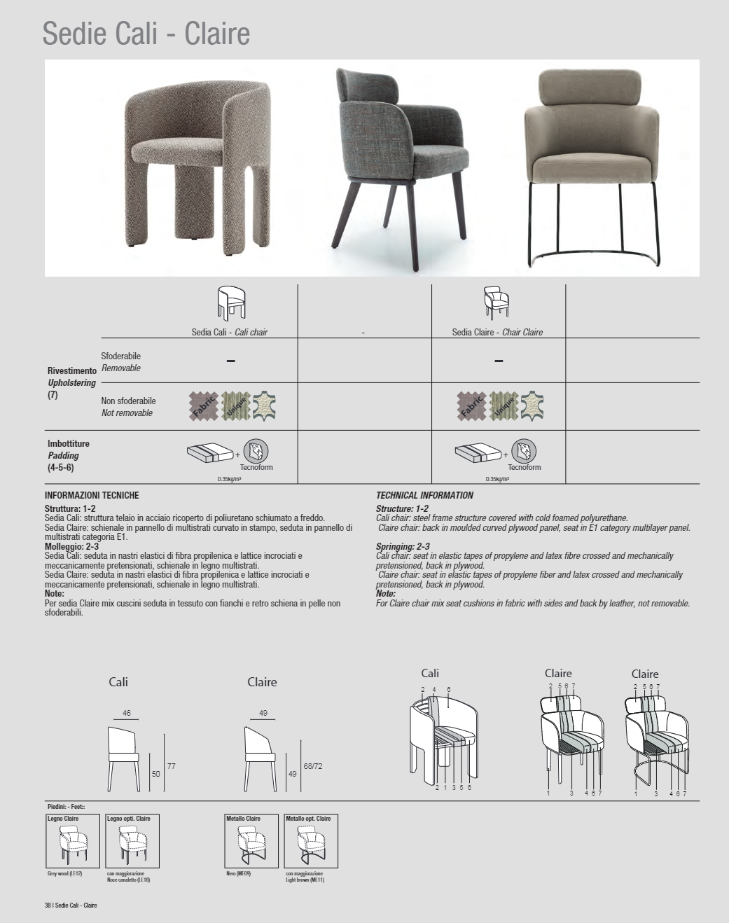CALI Chair By Ditre Italia | design Dainelli Studio