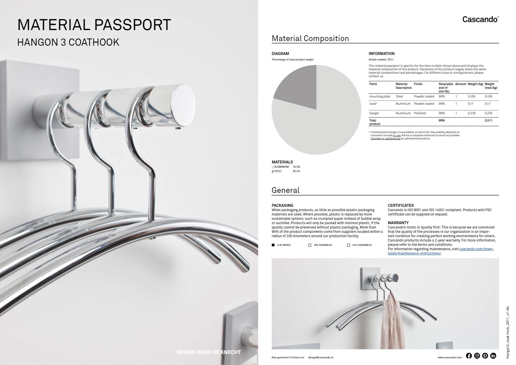 HANGON Coat rack By Cascando