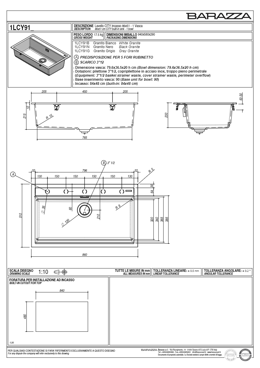 CITY Sink By Barazza
