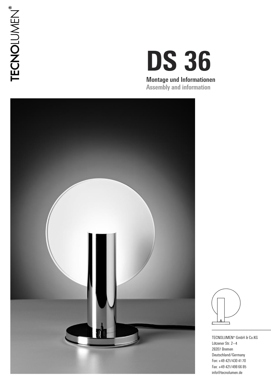 DS 36 Table lamp By TECNOLUMEN®