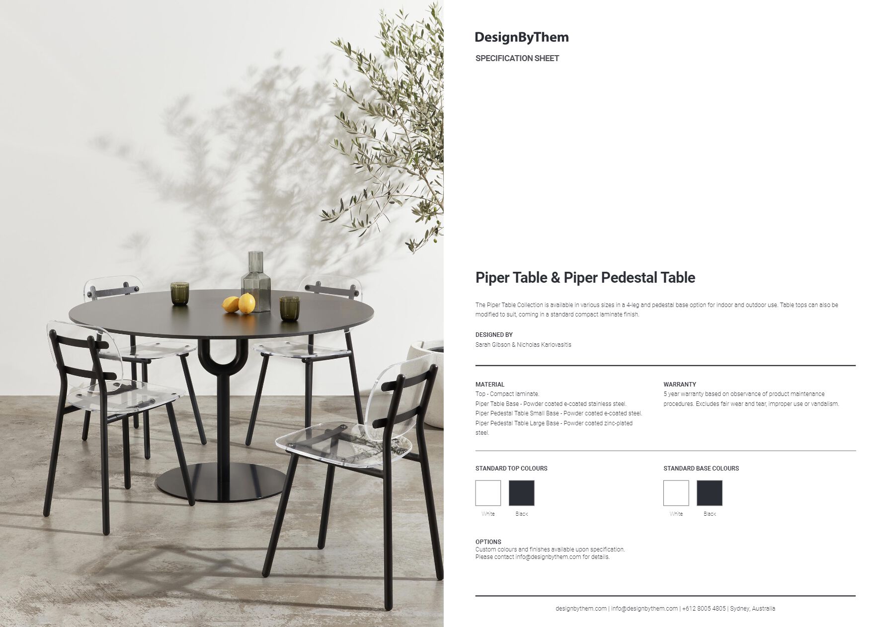 PIPER Table ovale à manger en stratifié By DesignByThem | design Sarah ...