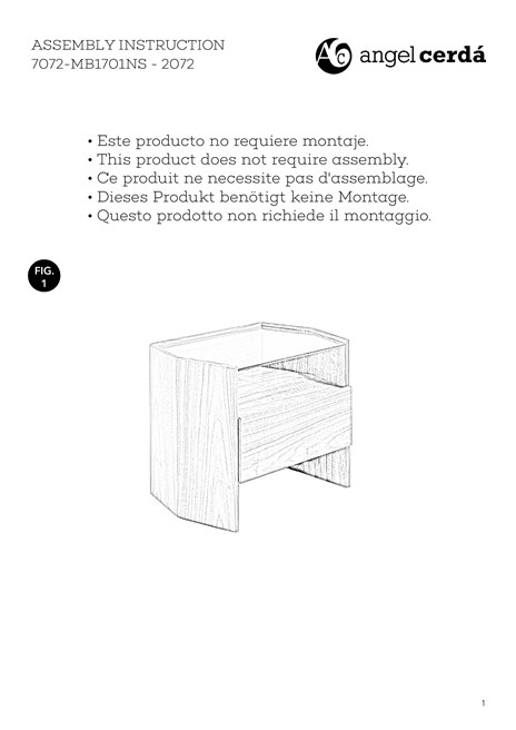 7072 床头柜 By Angel Cerdá