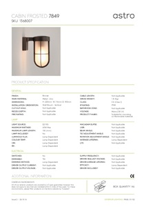 CABIN | 户外壁灯 By Astro Lighting