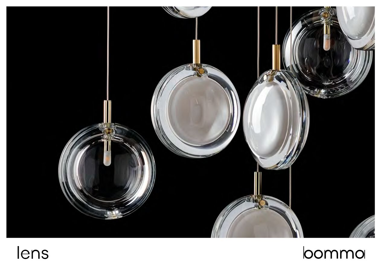 LENS Handmade glass pendant lamp By bomma