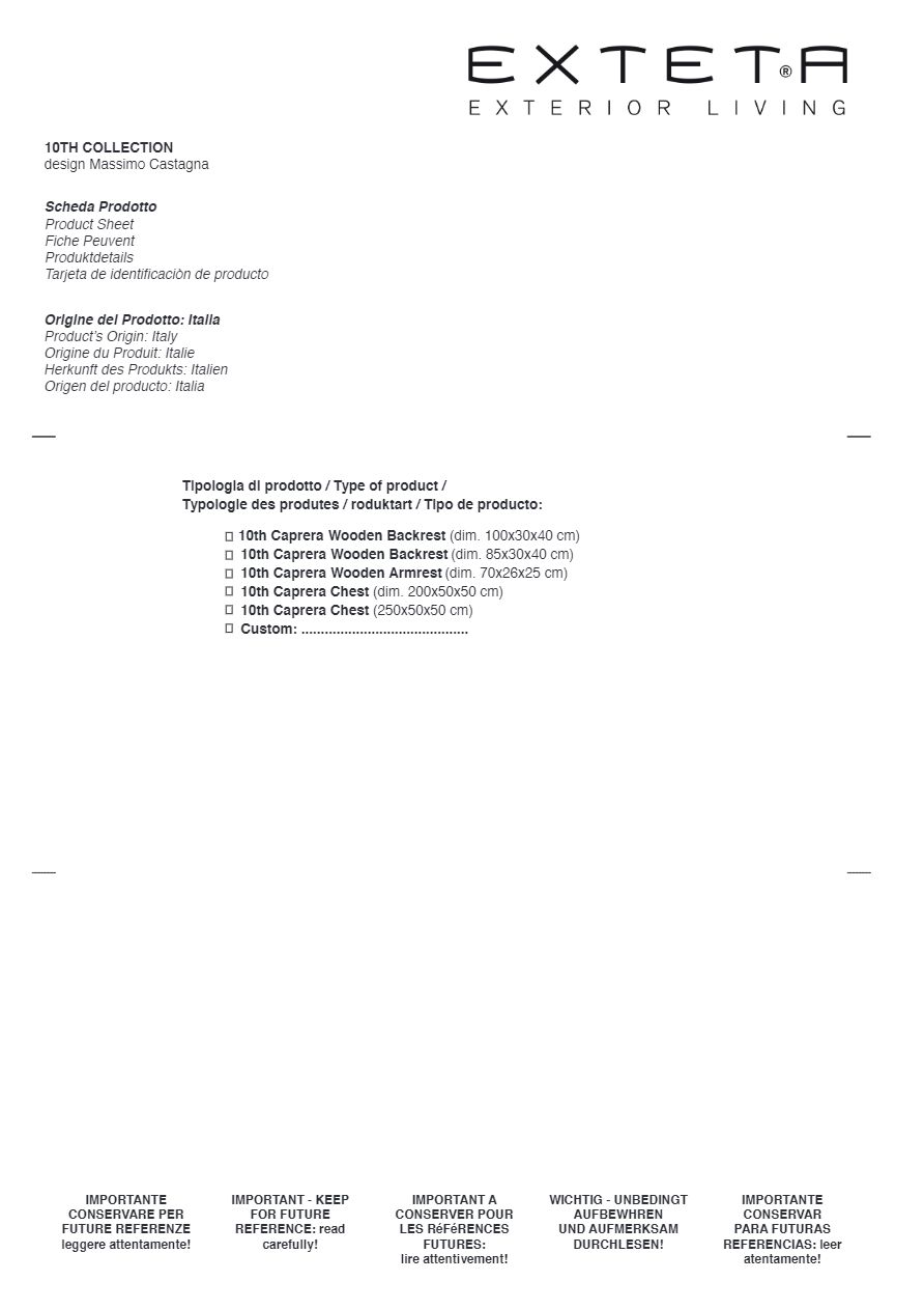 CAPRERA Garden cabinet By Exteta