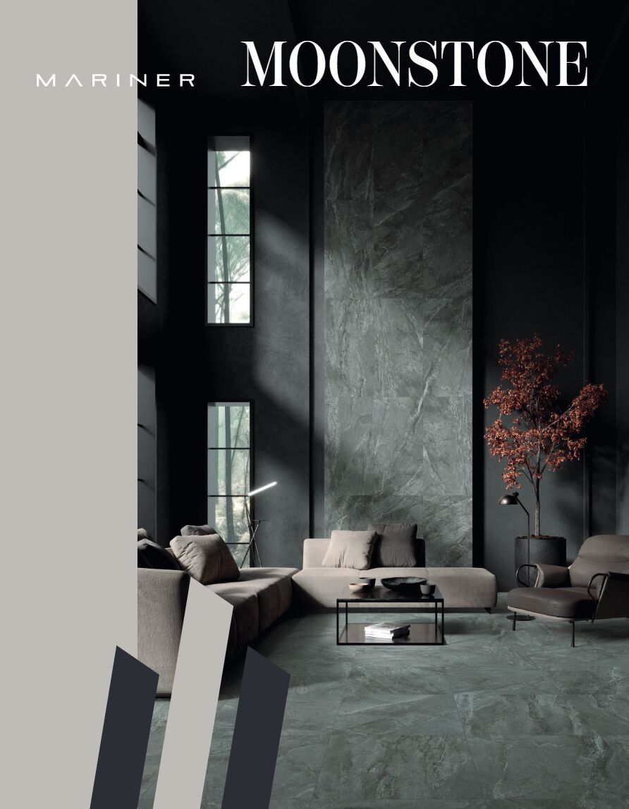 MOONSTONE DARK Porcelain stoneware wall/floor tiles with stone effect ...