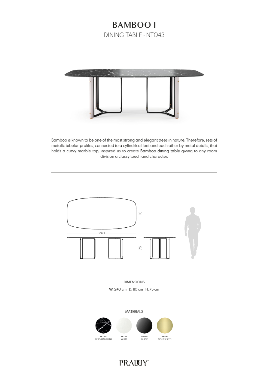 BAMBOO I Table By PRADDY