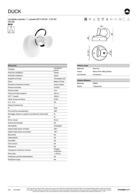 DUCK Spotlight By Linea Light Group