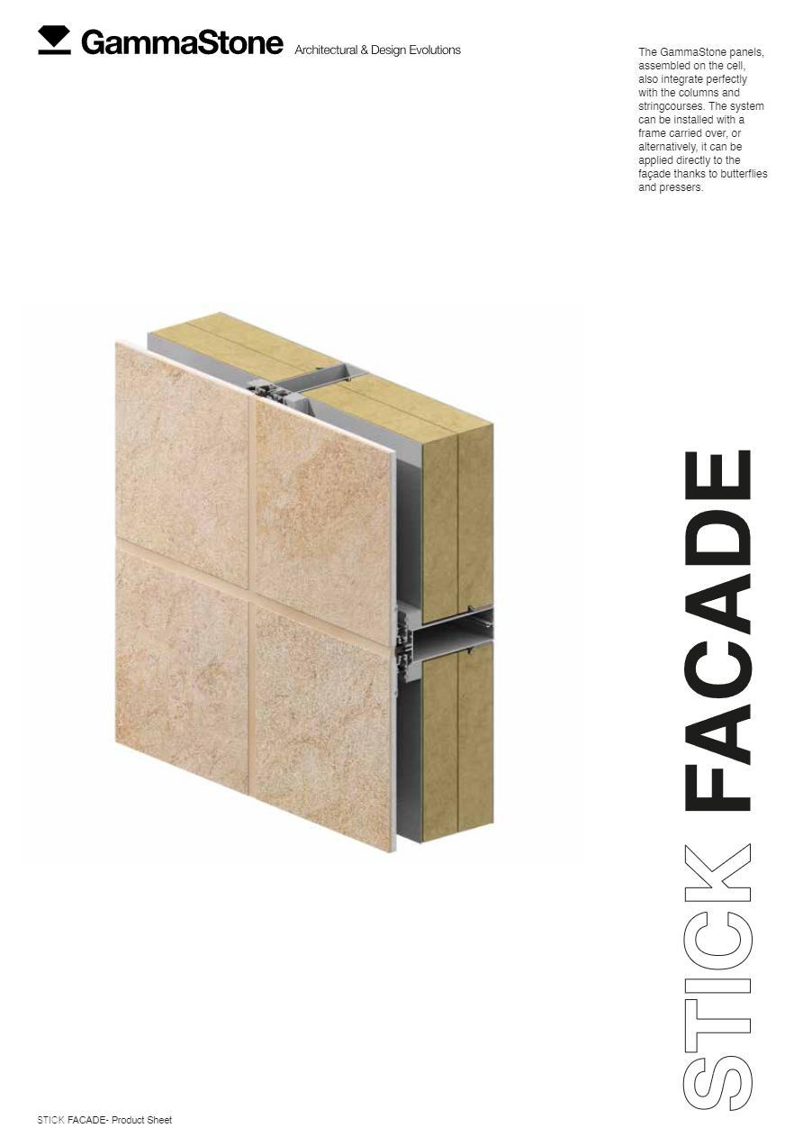 UNITIZED FAÇADE Ventilated facade By GammaStone