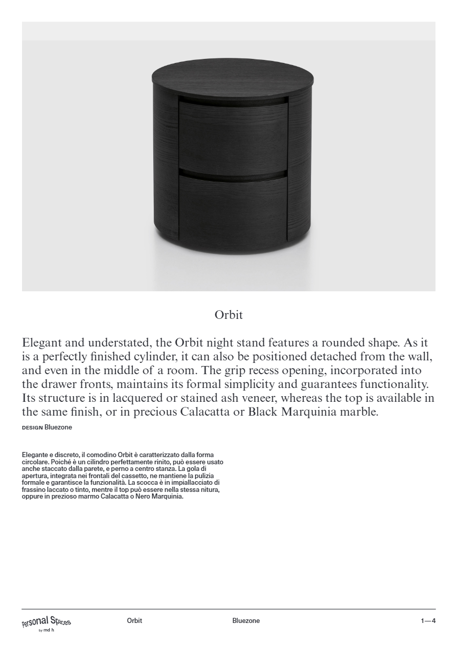 ORBIT Comodino By MD House