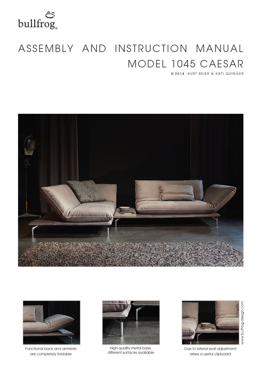 CAESAR Sofa By Bullfrog