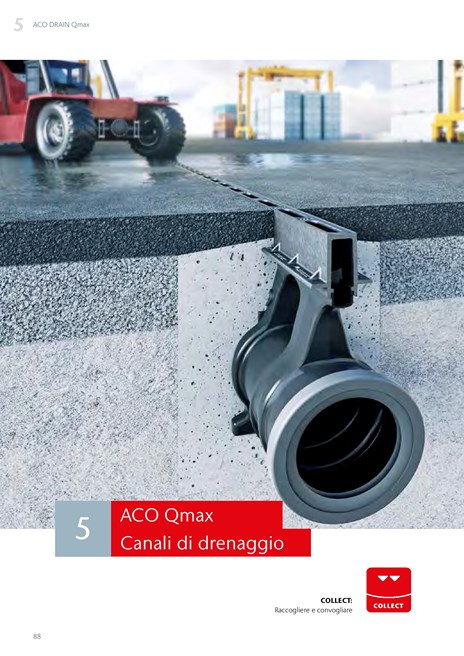 Canale di drenaggio in polietilene ACO DRAIN® QMAX 150 - ACO - Edilportale