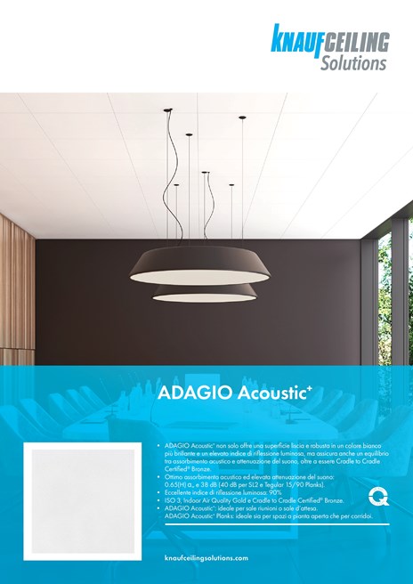 Pannelli per controsoffitto acustico in materiale riciclato ADAGIO ...