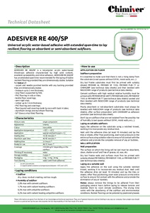 ADESIVER RE 400/SP Tile adhesive By Chimiver Panseri