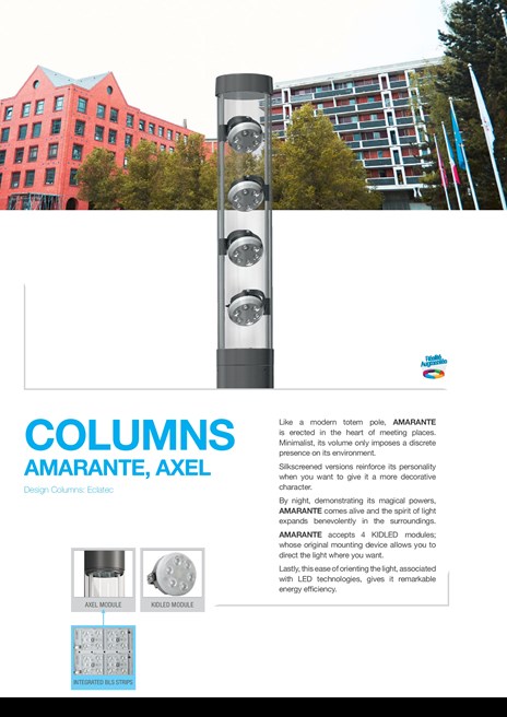 AMARANTE LED steel street lamp By GHM-ECLATEC