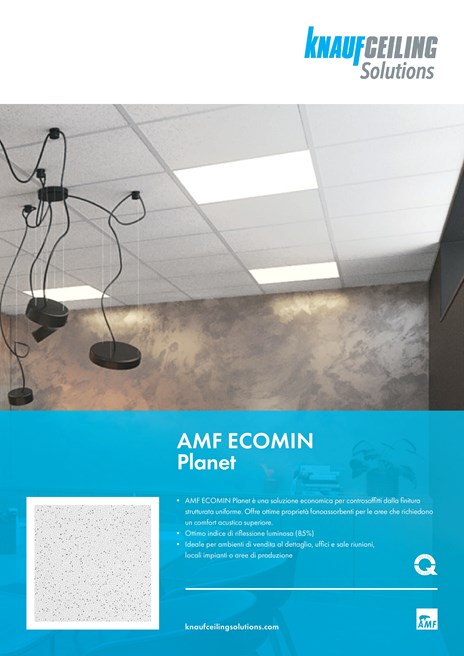 Pannelli per controsoffitto AMF ECOMIN Planet - Knauf Ceiling Solutions ...