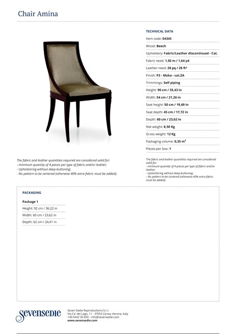 AMINA 0434S | Velvet chair Contemporary Collection By Sevensedie