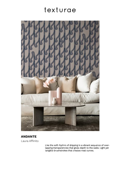 ANDANTE Wallpaper By Texturae | design Laura Affinito