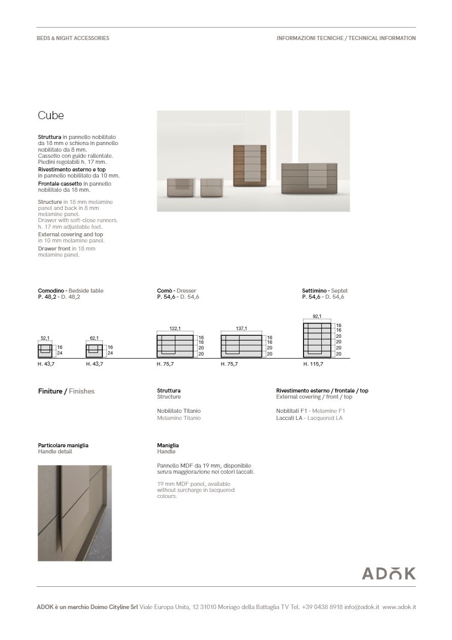 CUBE Chest of drawers By Adok