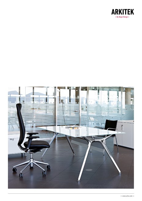 ARKITEK | Rectangular office desk By ACTIU design Alegre Design