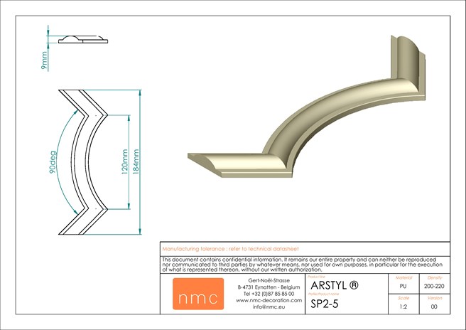 SP2-5 ARSTYL® Listel By NOËL & MARQUET