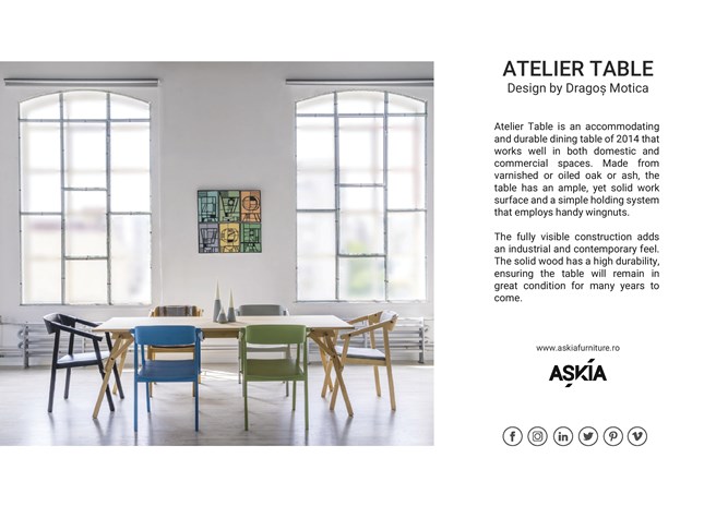 ATELIER | Tisch By Askia Design Dragos Motica