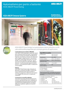 Porta con automatismi a battente classici ASSA ABLOY PowerSwing By ASSA ...