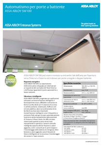 ASSA ABLOY SW100 / SW200i Porta automatica a battente universale By ...