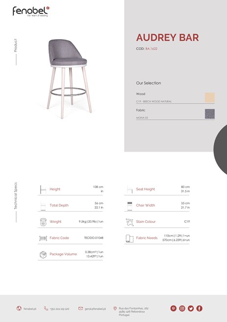 AUDREY BAR Audrey Collection By Fenabel design Carlesi Tonelli - Area44