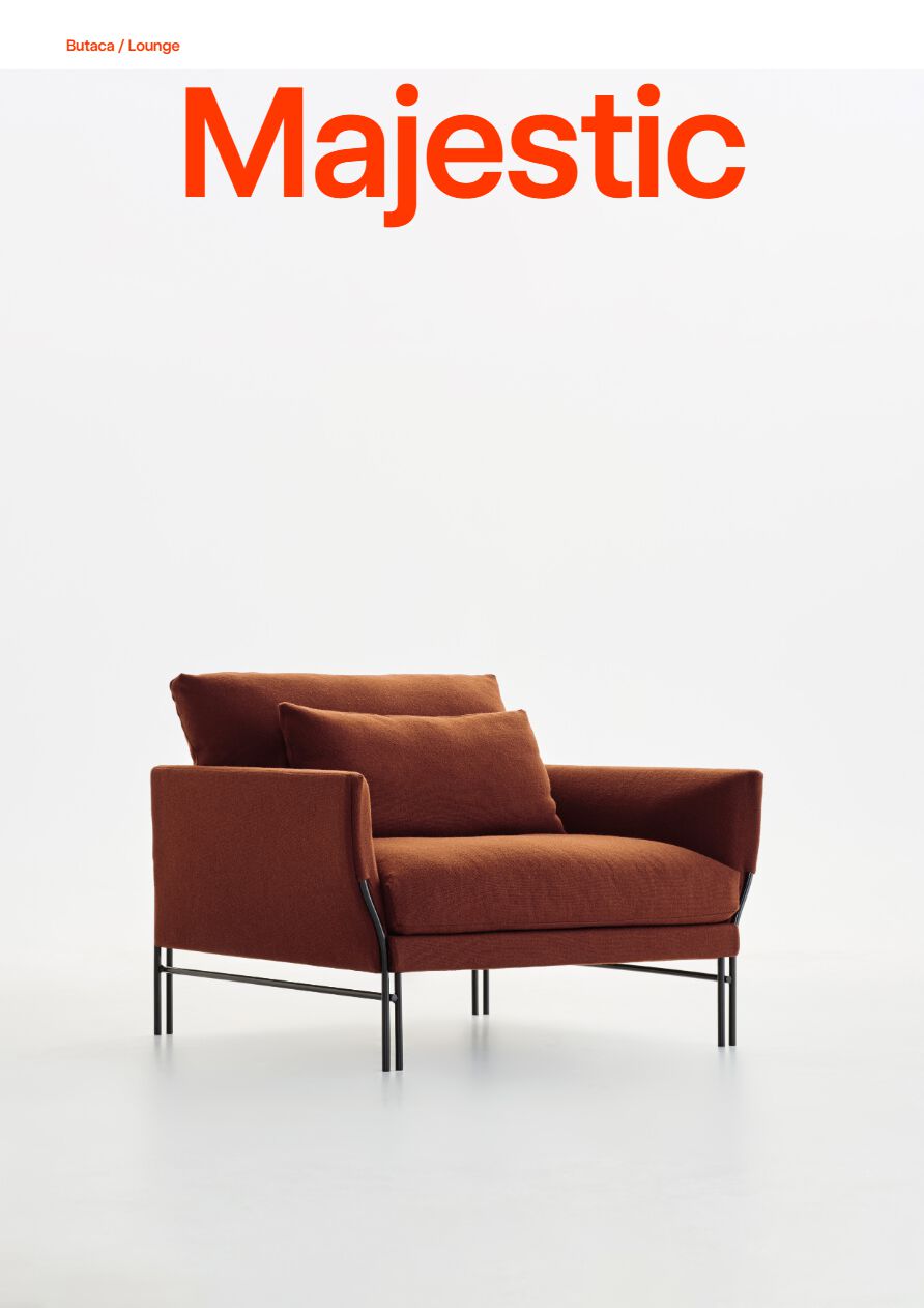 MAJESTIC Fabric armchair with armrests By Omelette Editions