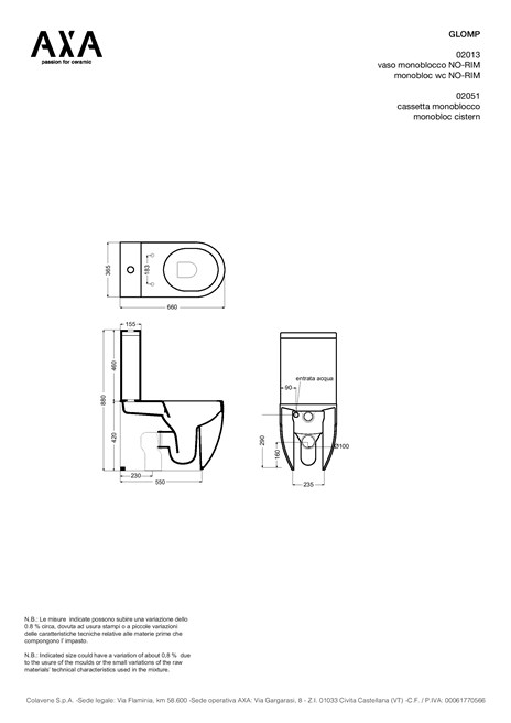 GLOMP | WC monobloc By Axa