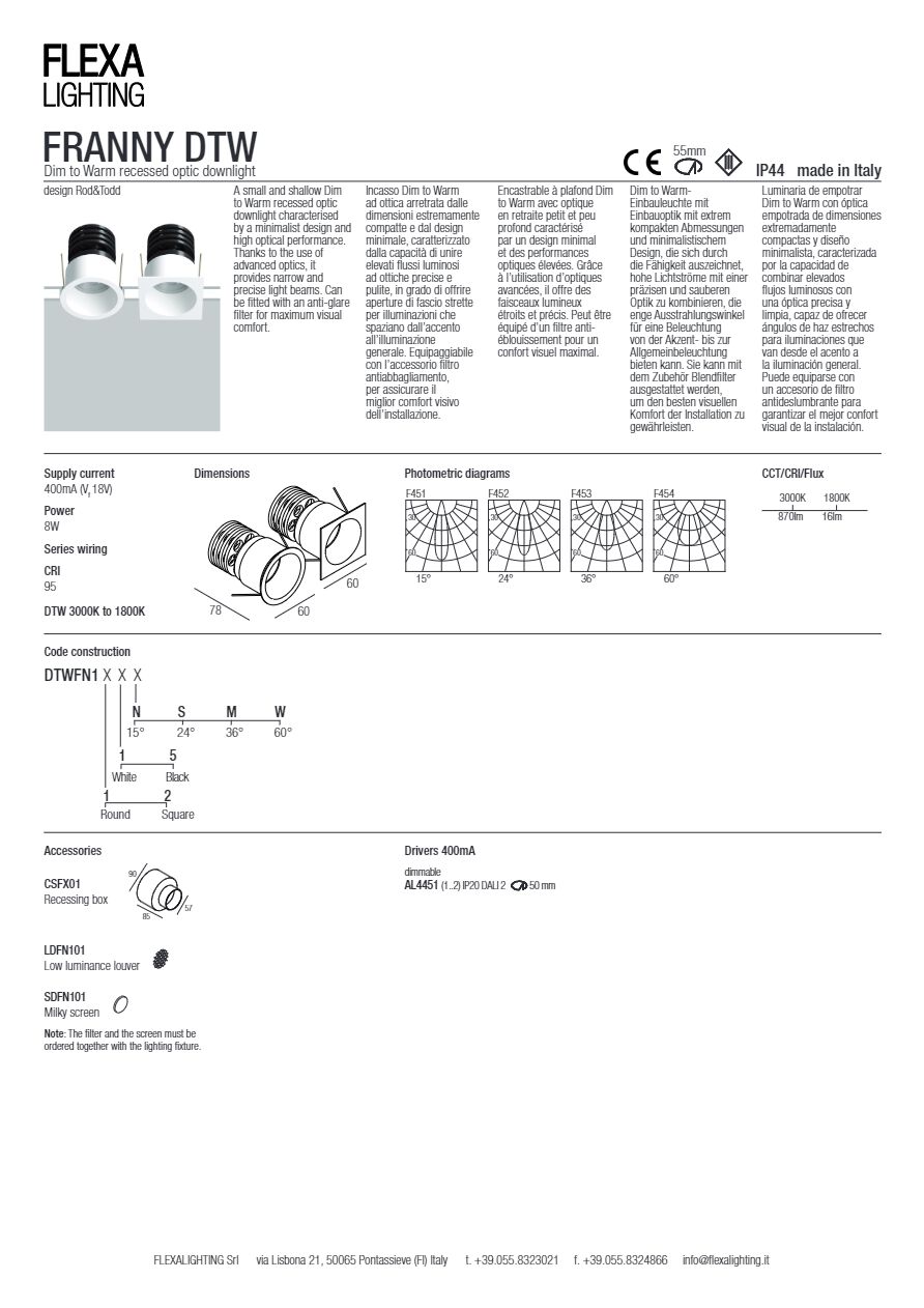 FRANNY DTW Spotlight By Flexalighting
