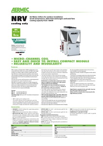 NRV Water refrigeration unit / AIr refrigeration unit By AERMEC