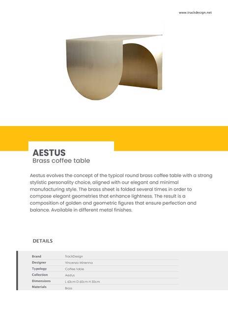 AESTUS coffee table By TrackDesign
